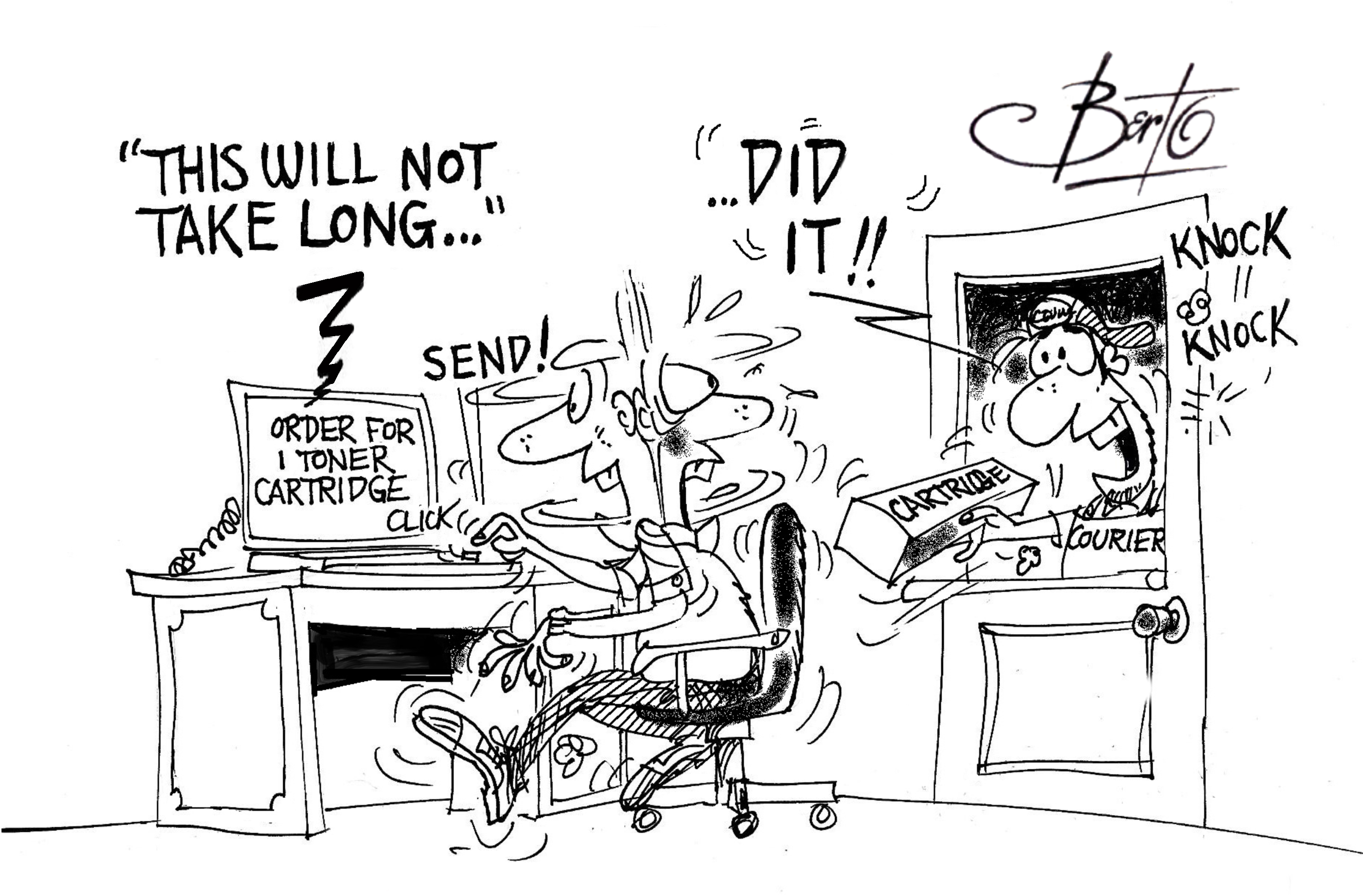 Online Orders Speedily Delivered - Berto cannot believe it - RTM World